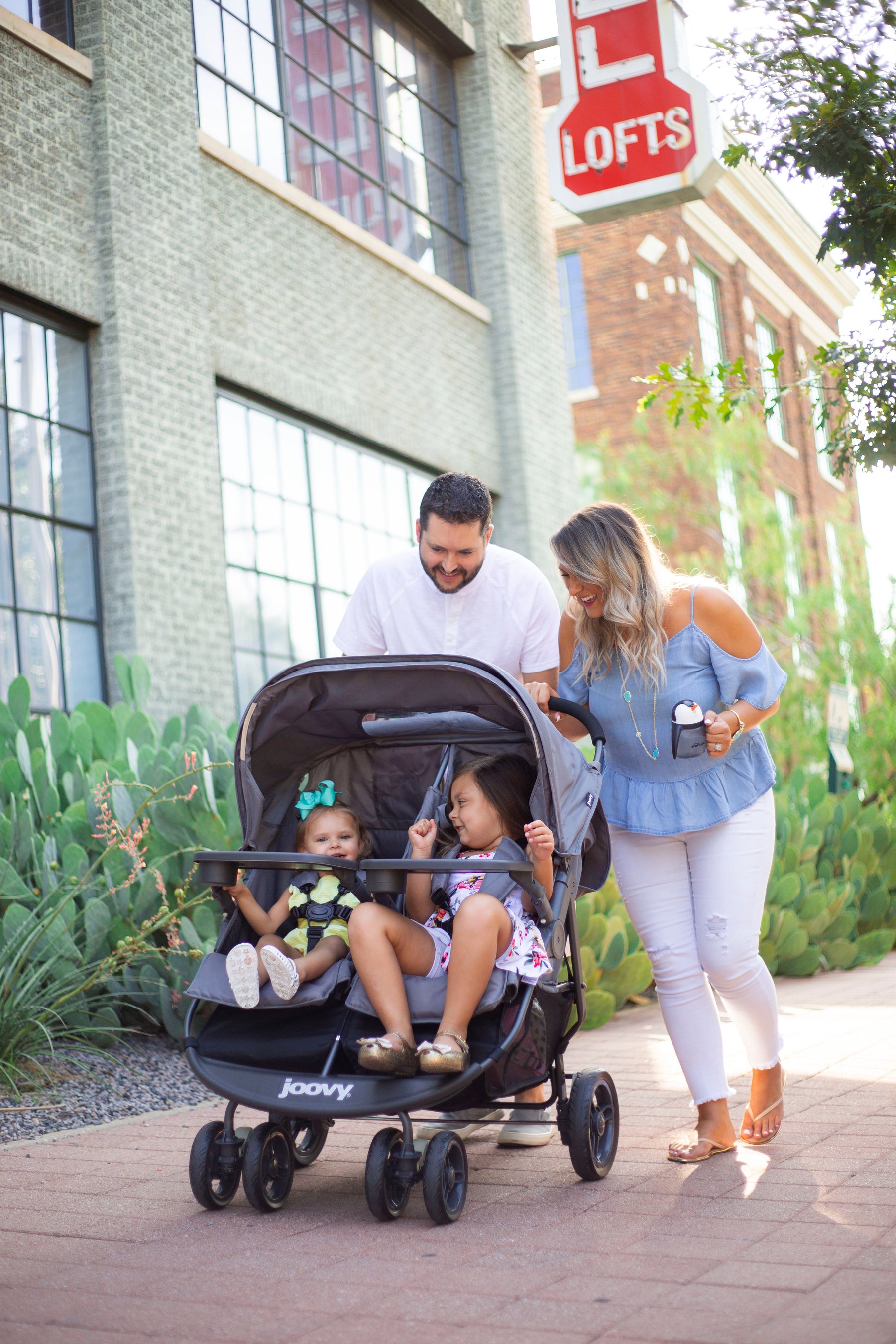 Scooter X2 With Child Tray Side By Side Double Stroller - Black