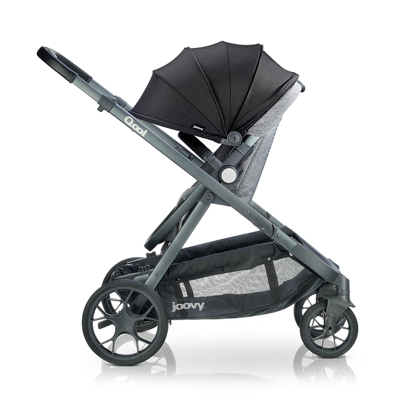 Qool Customizable Single Stroller - Grey Melange