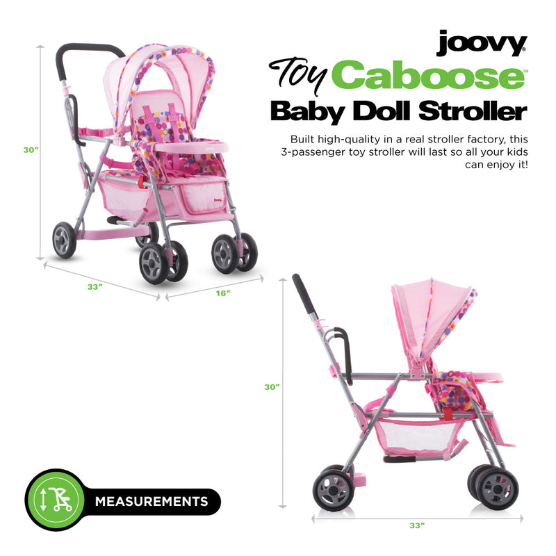 Toy Caboose Baby Doll Stroller - Pink